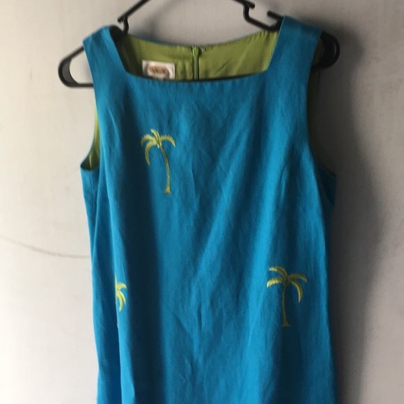 Talbots | Dresses | Talbots Palm Tree Sundress | Poshmark